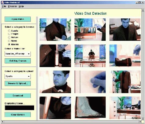 Keyframe Based Video Retrieval Interface Download Scientific Diagram