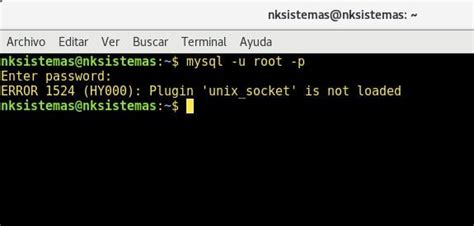 Solución A Error Mariadb Plugin ‘unixsocket Is Not Loaded Rgnulinuxesp