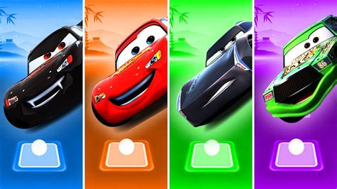 Black Lightning Mcqueen Vs Lightning Mcqueen Vs Jackson Storm Vs Chick