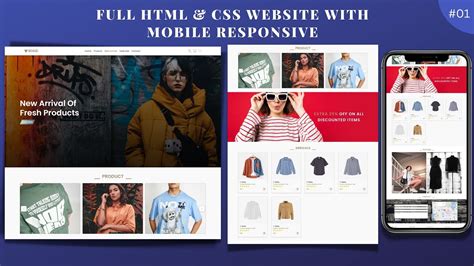 How To Make A Full E Commerce Website Using Html Css And Javascript