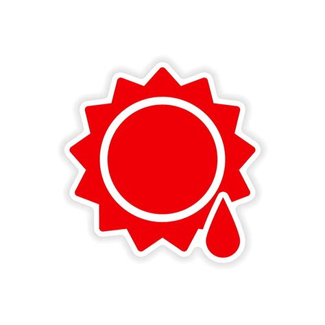 종이 썬 드롭 벡터에 아이콘 스티커 현실적인 디자인 Eps Ai Uidownload