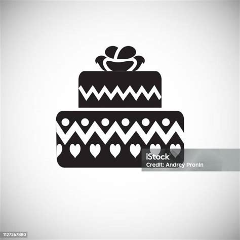 생일 케이크 아이콘 그래픽 및 웹 디자인 현대 간단한 벡터 기호에 대 한 백색 배경에 인터넷 개념입니다 웹사이트 디자인 웹 버튼 또는 모바일 애플 리 케이 션에 대 한 최신