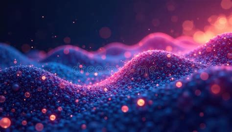 Abstract Digital Wave Pulses Across Vast Data Streams Ai Digital Transformation Binary Stock