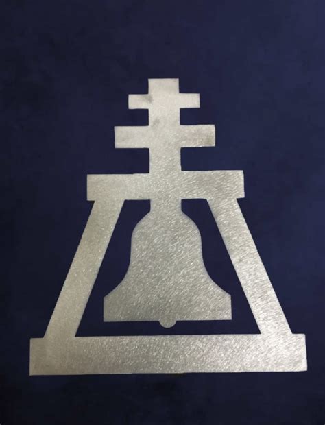 6 Raincross With Bell Bk Metal Art