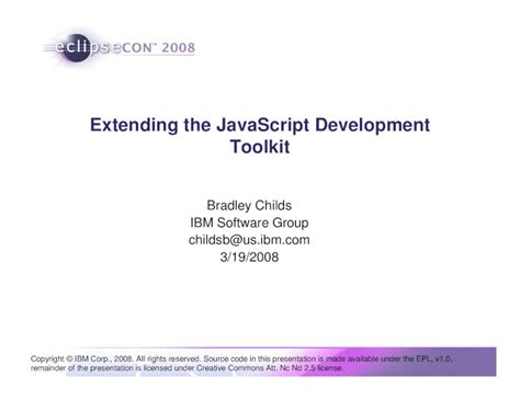 Pdf Extending The Javascript Development Toolkitsource Code In