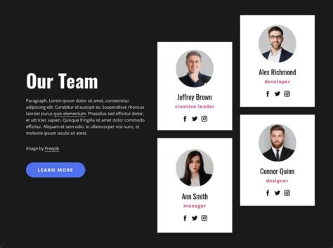 About Our Team Block CSS Template By Nicepage