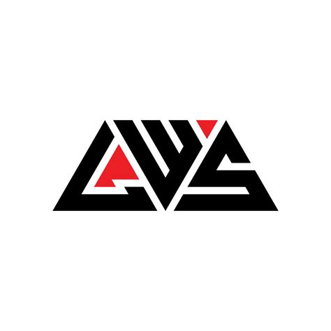 LWS Triangle Letter Logo Design With Triangle Shape LWS Triangle Logo Design Monogram LWS