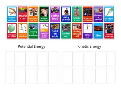 Energy Kinetic And Potential Energy Teaching Resources
