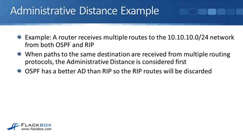 Cisco Administrative Distance Tutorial Flackbox
