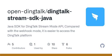 Github Open Dingtalkdingtalk Stream Sdk Java Java Sdk For Dingtalk