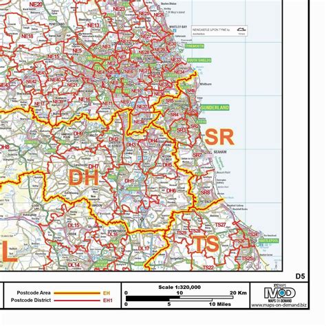 South Scotland Postcode District Map D5 Map Logic