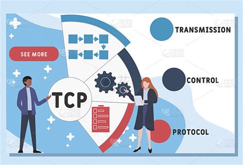 矢量网站设计模板。tcp 传输控制协议的首字母缩写