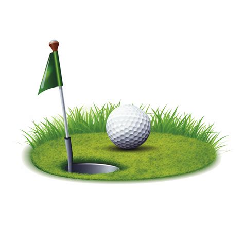 Golf Ball In Hole Clipart