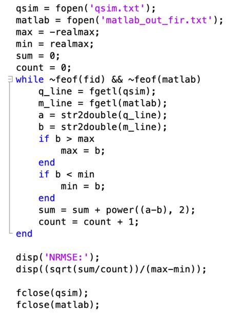 matlab code for nrmse calculation download scientific diagram