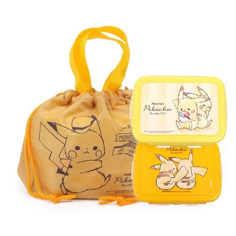 포켓몬스터 피카츄 2단 사각 도시락 파우치 가방 세트 홈플러스 택배배송