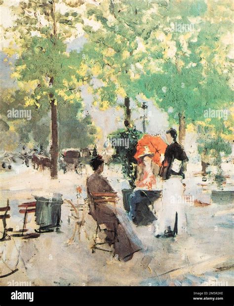 Painting By Russian Artist Konstantin Korovin Parisian Cafe Korovin