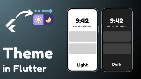 Flutter Theme Light And Dark Theme Youtube
