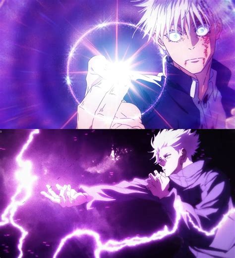 ขอบสหนัง พลังม่วงของ โกโจ ซาโตรุ ตอนใช้ครั้งแรก