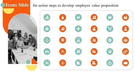 Icons Slide For Action Steps To Develop Employee Value Proposition PPT