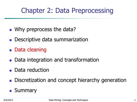 Ppt Chapter 2 Data Preprocessing Powerpoint Presentation Free Download Id467160
