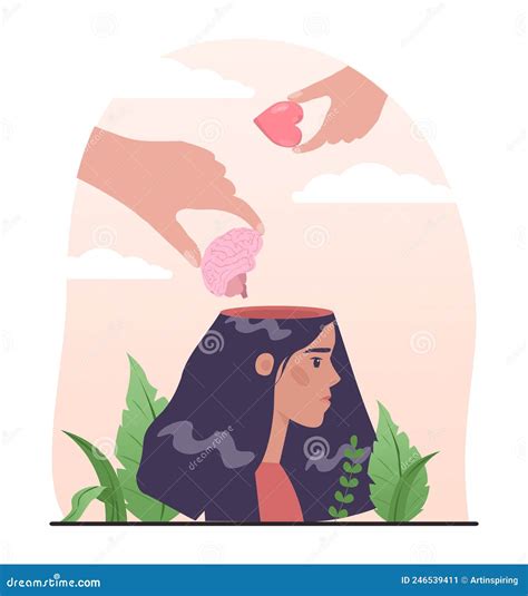 Rationalism Set Logical And Structural Thinking Stock Vector Illustration Of Brain Structure