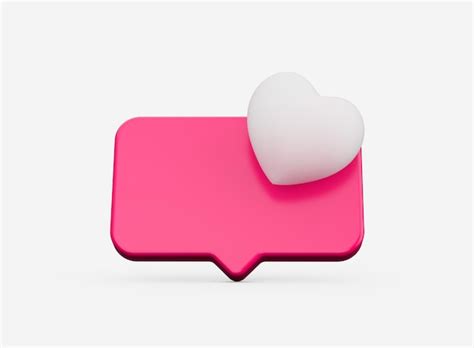 Premium Photo 3d Simple Pink Message Box Icon 3d Shiny Pink Chat Box Icon On Blue Background