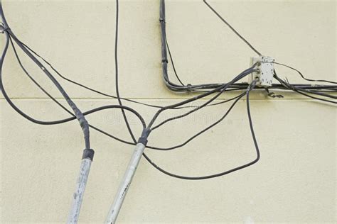 Dangerous Electric Cables Stock Image Image Of Electric 43275883