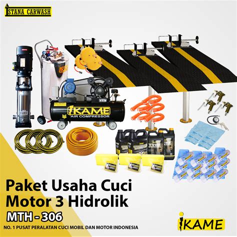 Paket Alat Usaha Cuci Motor 3 Hidrolik MTH 303 Ikame The Best Equipment