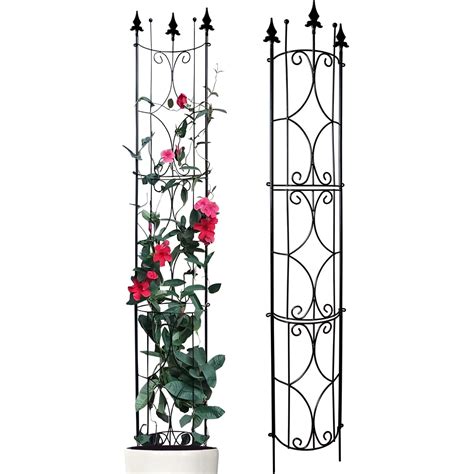 Amazon Com Therden Trellis 2 Pack 72 H X 12 W Metal Plant Trellis Indoor Outdoor Metal