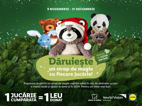 Dăruiește un strop de magie cu fiecare jucărie Lidl România vrea să doneze cu ocazia
