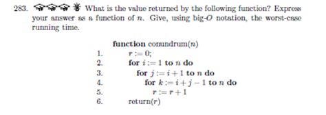 Solved Question On Problems On Algorithms The Topics On Chegg Com