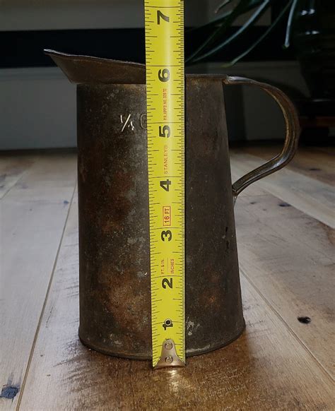 Vintage 14 Gallon Liquid Metal Measuring Can Etsy