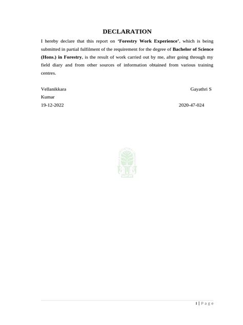 Declaration Pdf