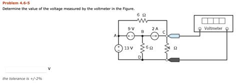 Solved Problem 4 6 5 Determine The Value Of The Voltage Chegg Com
