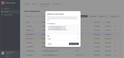 Adding And Removing Users Online Surveys