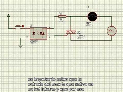 Optoacoplador Moc En Proteus YouTube