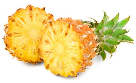 흰색 배경에 고립 된 슬라이스 파인애플 이국적인 과일 클리핑 경로 감귤류 과일에 대한 스톡 사진 및 기타 이미지 감귤류 과일 과육 과일 Istock