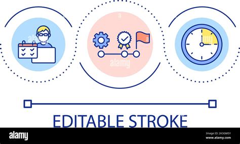 Scheduling And Planning Loop Concept Icon Stock Vector Image And Art Alamy