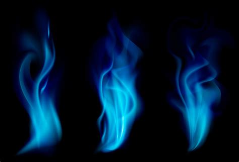 연기 가스 또는 연료의 파란색 세트 투명한 배경에 고립 된 연기 벡터 수증기에 대한 스톡 벡터 아트 및 기타 이미지 수증기