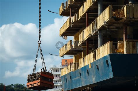 建筑工地的吊装机高清图片下载 正版图片600530361 摄图网