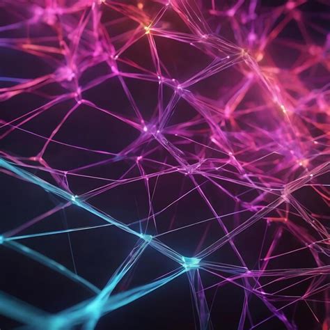 Premium Photo Plexus Network Data Technology Background