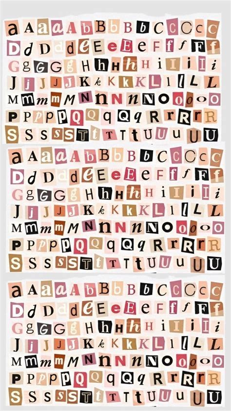 Recortes De Letras De Revistas