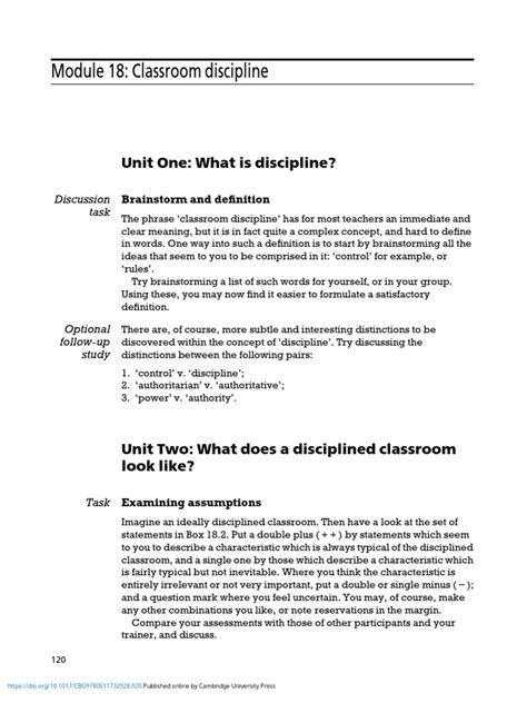 Classroom Discipline Pdf Teachers Classroom