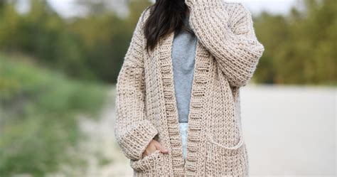 My Big Comfy Ribbed Cardigan Mama In A Stitch