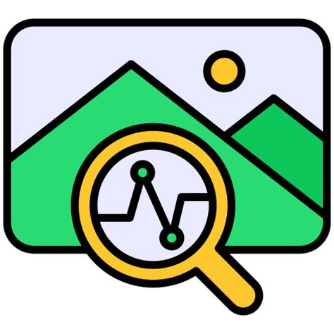 Image Analysis Generic Color Lineal Color Icon