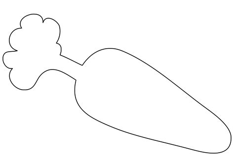 Carrot Shape Cut Out