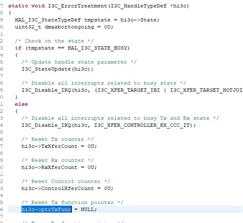 solved stm32 h5 i3c ccc transmit stmicroelectronics community