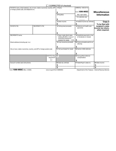 1099 Misc Form 2025 Fill Sign Online Download And Print No Signup