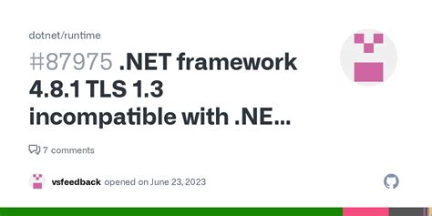 Net Framework 481 Tls 13 Incompatible With Net 6 Tls 13