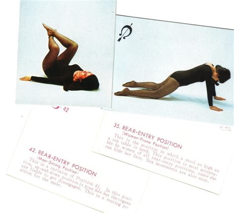 ⱽᴵᴺᵀᴬᴳᴱ pcs SEX POSITION CARDS Vintage Leotard Model Paper Etsy